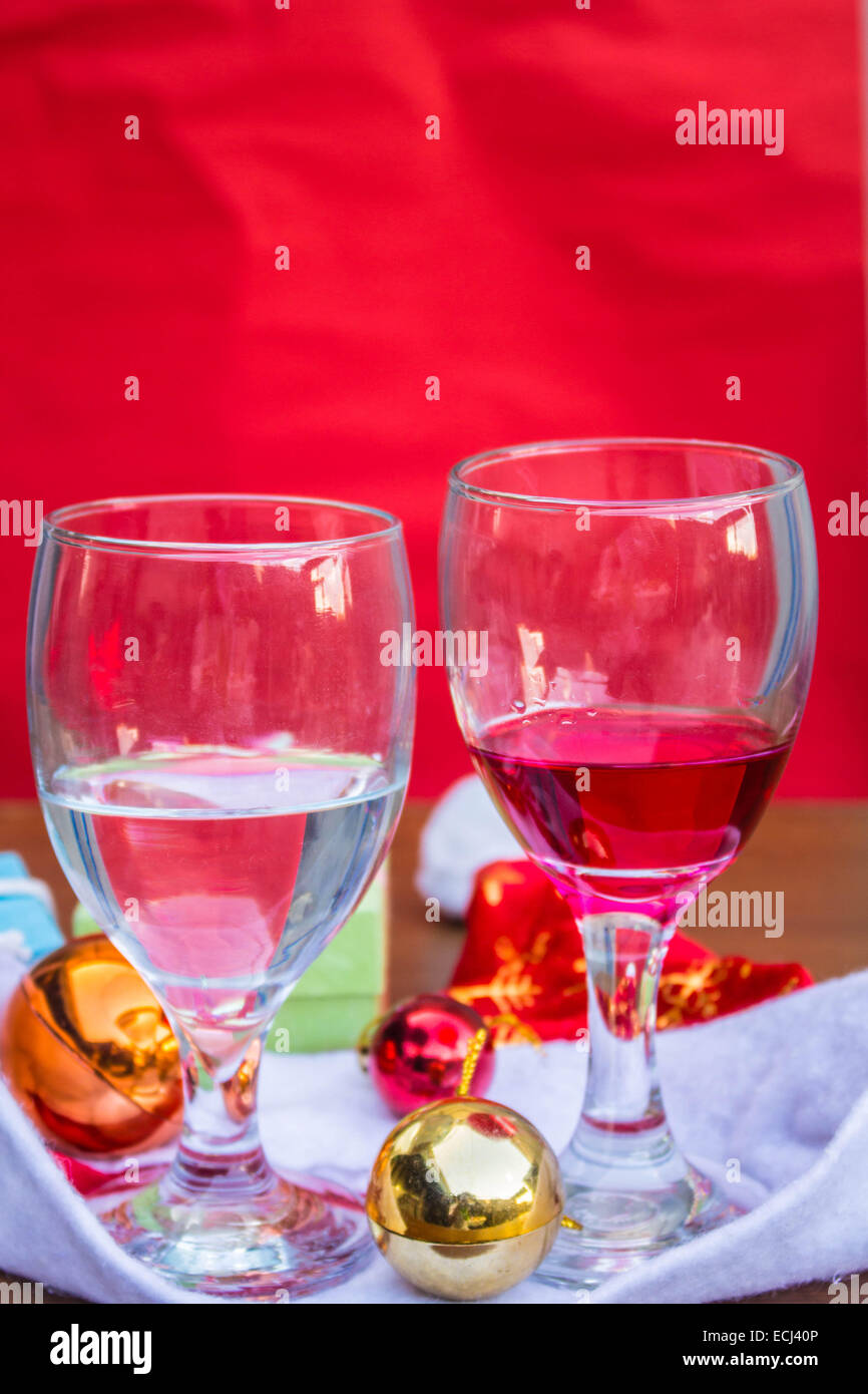 Glass placed on the table Stock Photo - Alamy