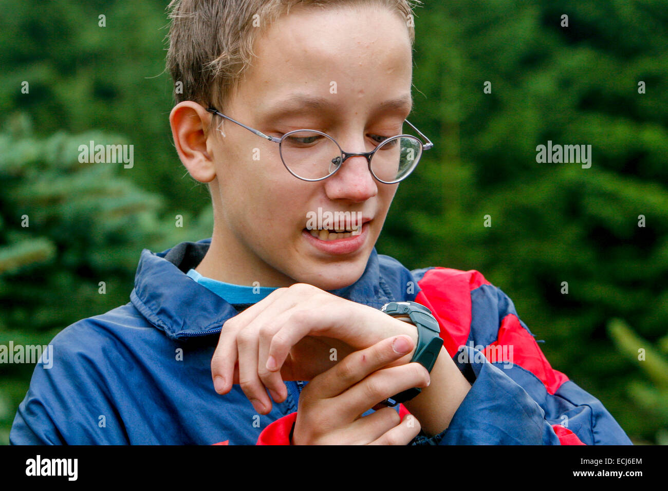 Autistic boy, autistic child Stock Photo - Alamy