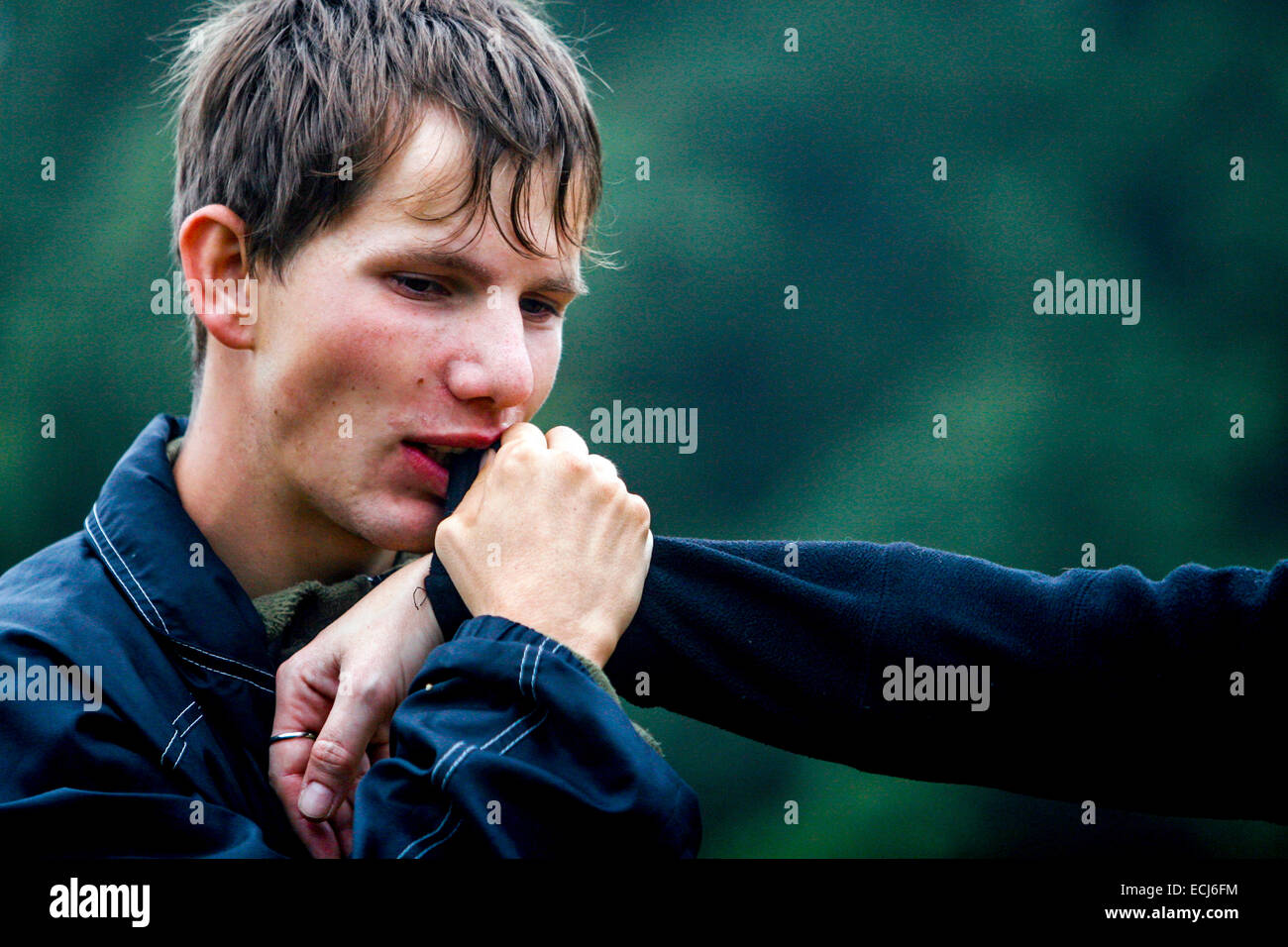 Autistic boy, autism child Stock Photo - Alamy