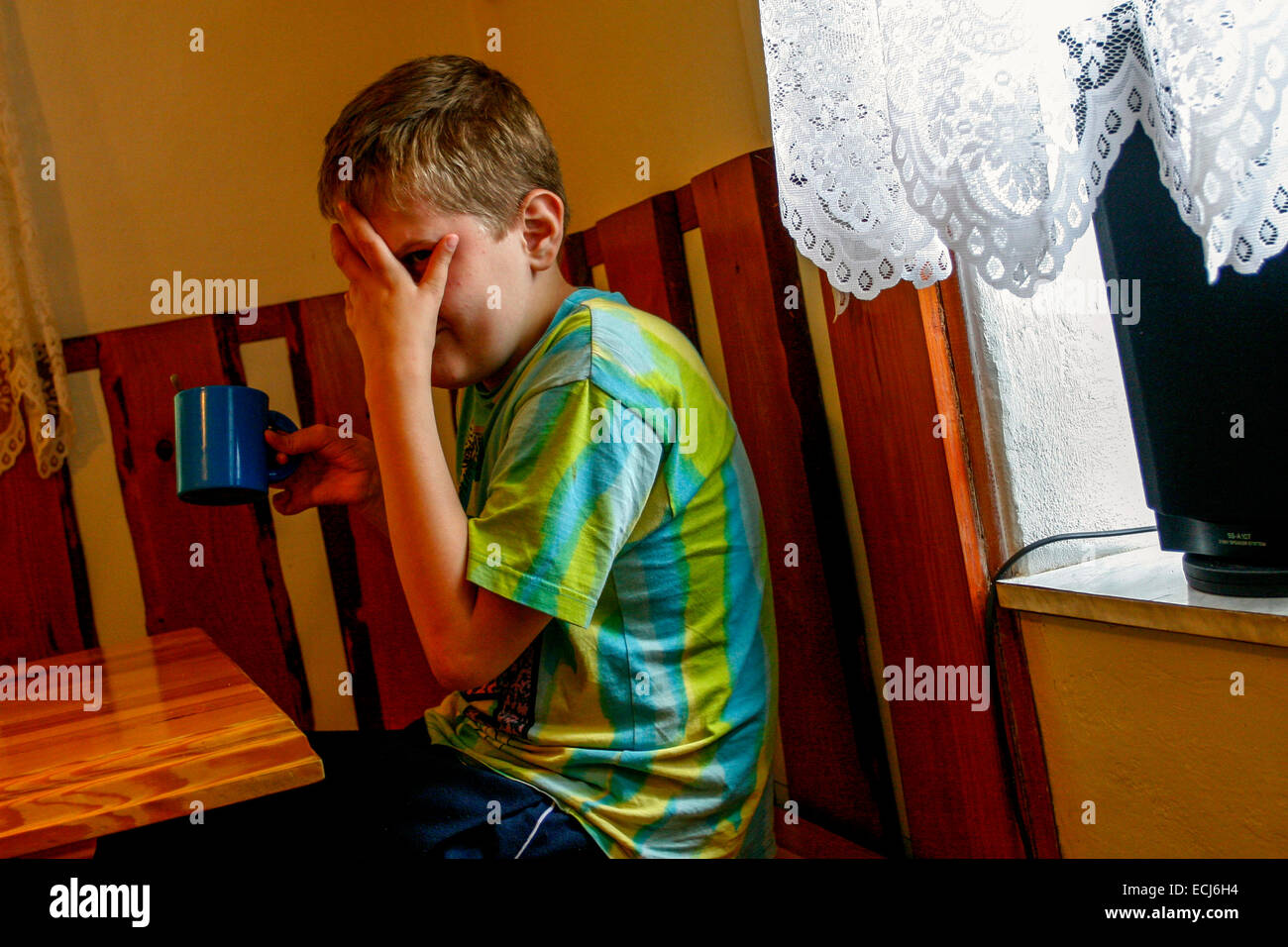 autistic child, autism boy Stock Photo - Alamy