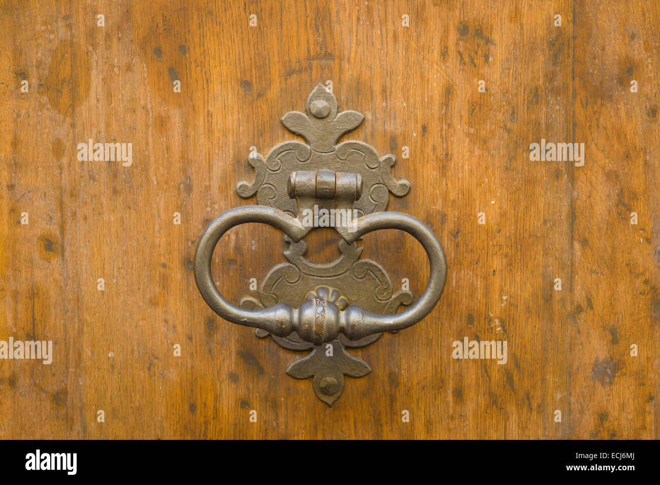Ancient door handle Stock Photo - Alamy