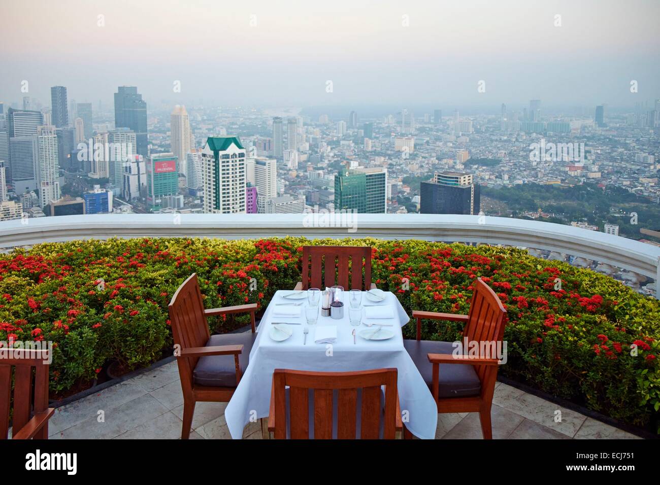 Thailand, Bangkok, Sirocco bar (Sky Bar) from Lebua hotel Stock Photo ...