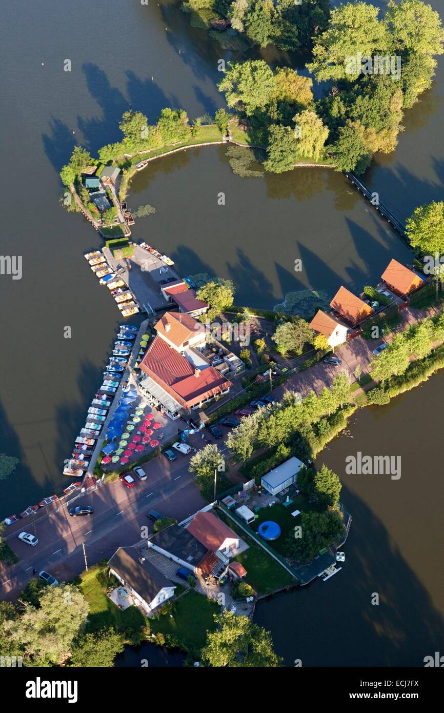 France, Pas de Calais, Ardres, lakes (aerial view Stock Photo - Alamy