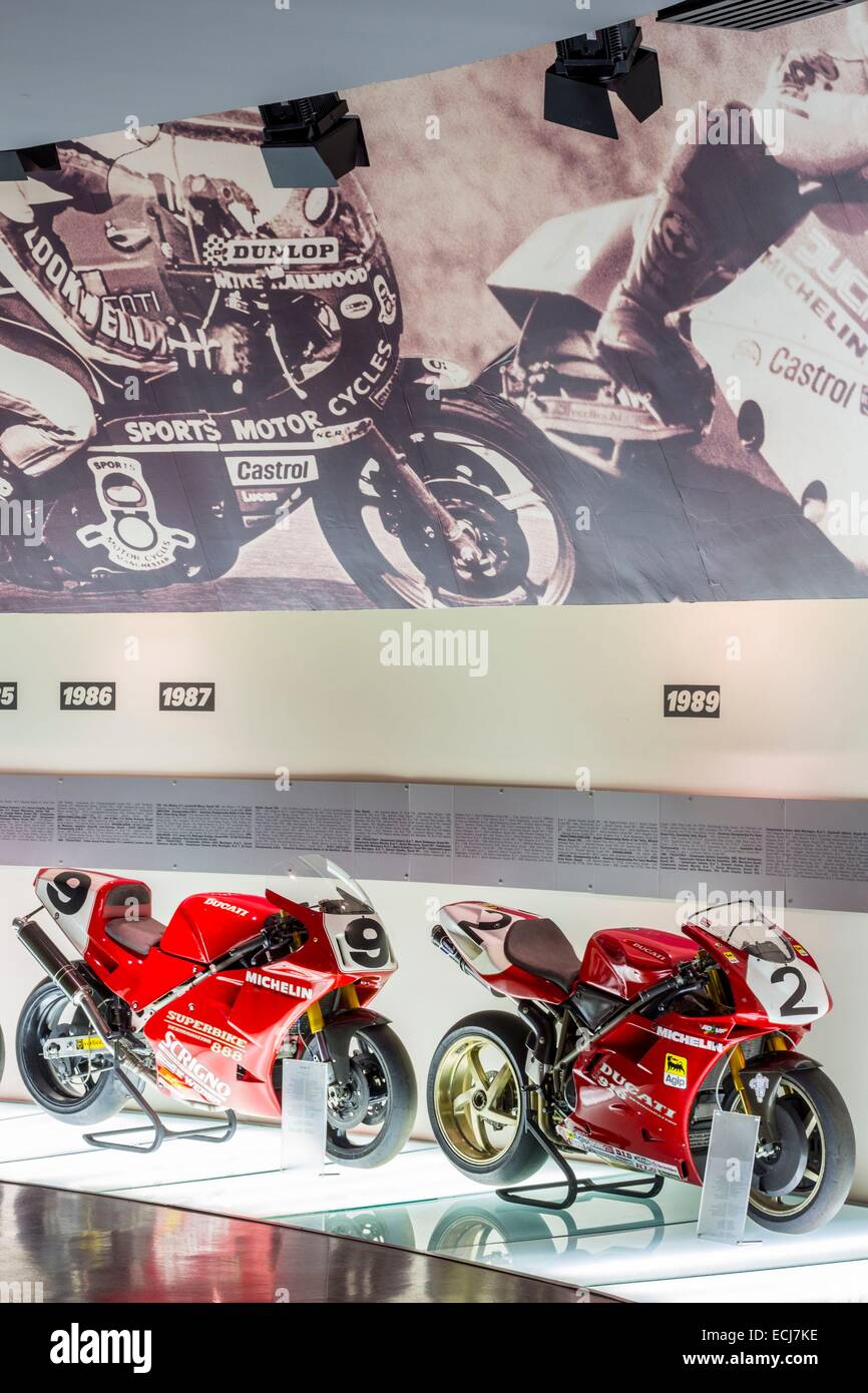 Italy, Emilia Romagna, Bologna, Borgo Panigale, Ducati Museum located ...