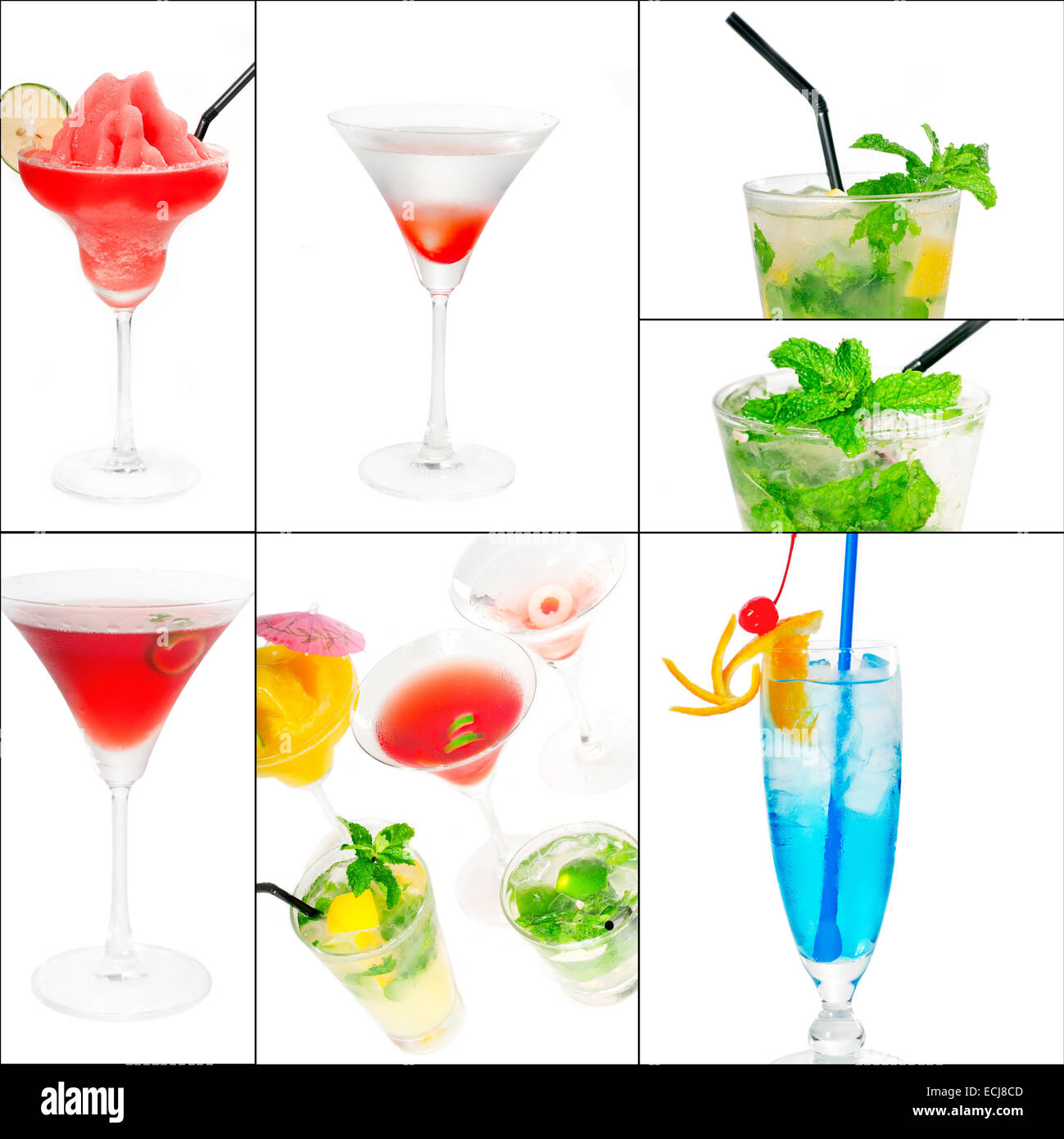 Collage cocktail bar hi-res stock photography and images - Alamy