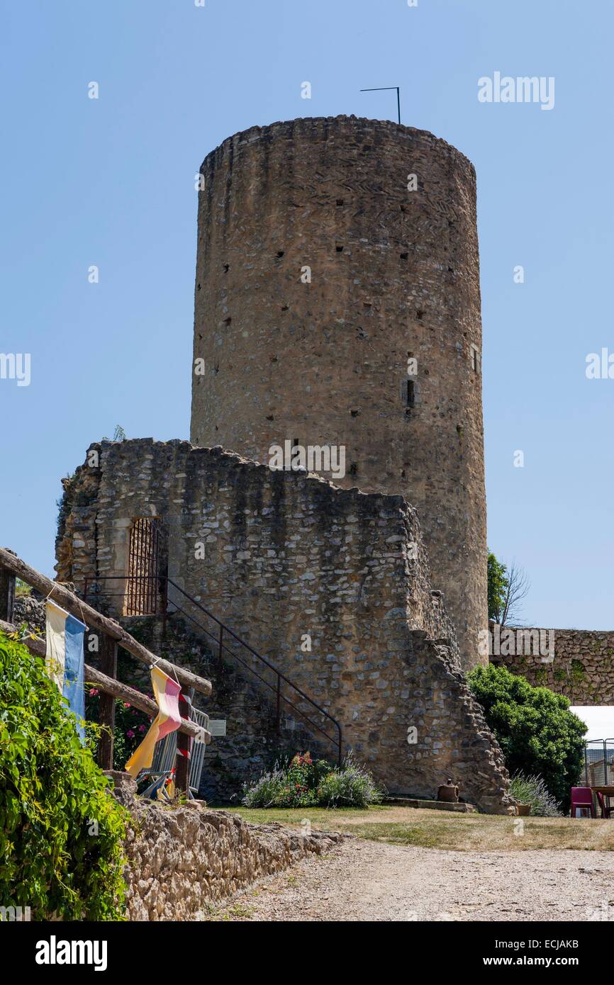France, Haute Garonne, Aurignac, castle Stock Photo - Alamy