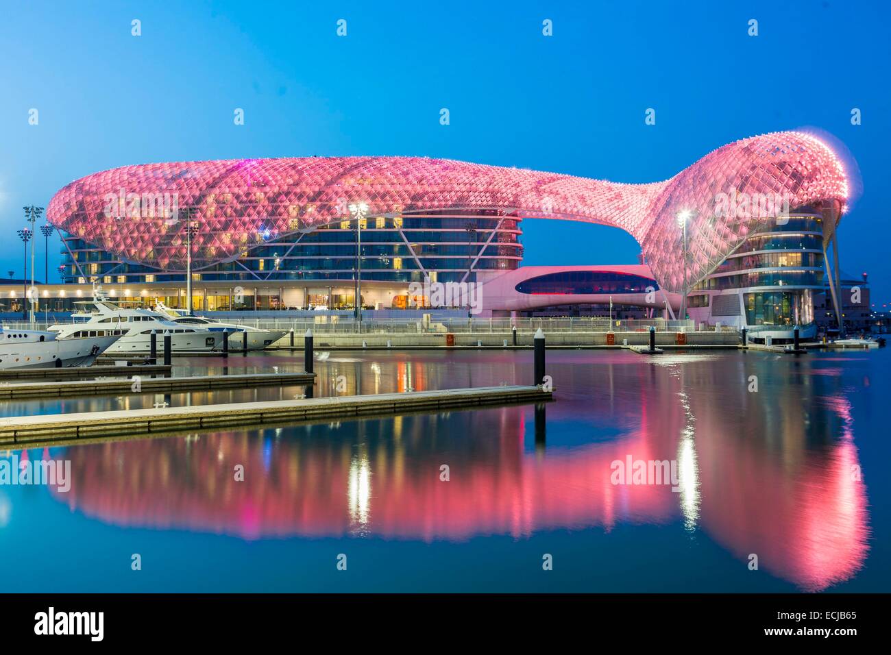 United Arab Emirates, Abu Dhabi, Yas Island, Yas Marina Stock Photo - Alamy