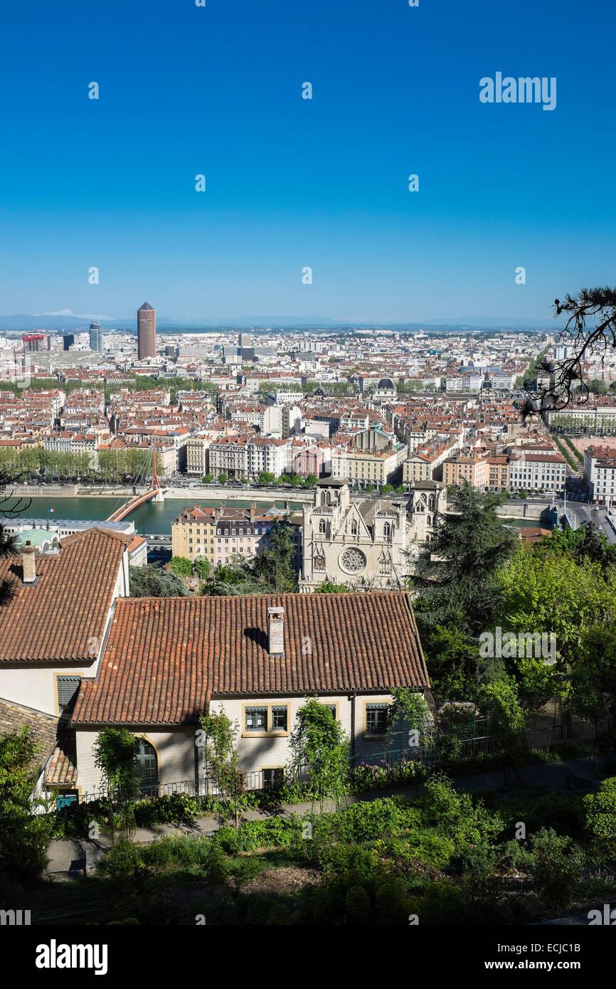 France, Rhone, Lyon, historical site listed as World Heritage by UNESCO ...
