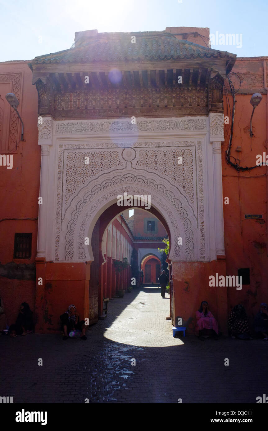Gateway to the Medina, Marrakech Morocco Stock Photo - Alamy
