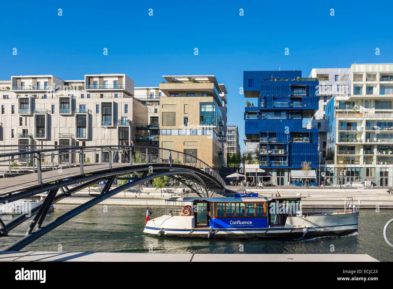 France, Rhone, Lyon, the new district La Confluence south of the Presqu ...