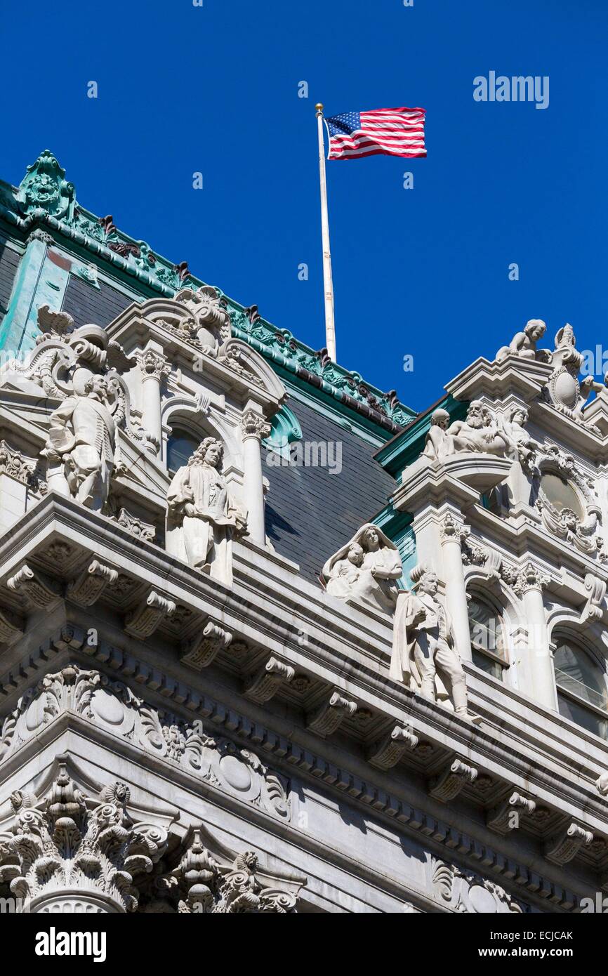 USA, New York, Manhattan, City Hall Library Stock Photo - Alamy