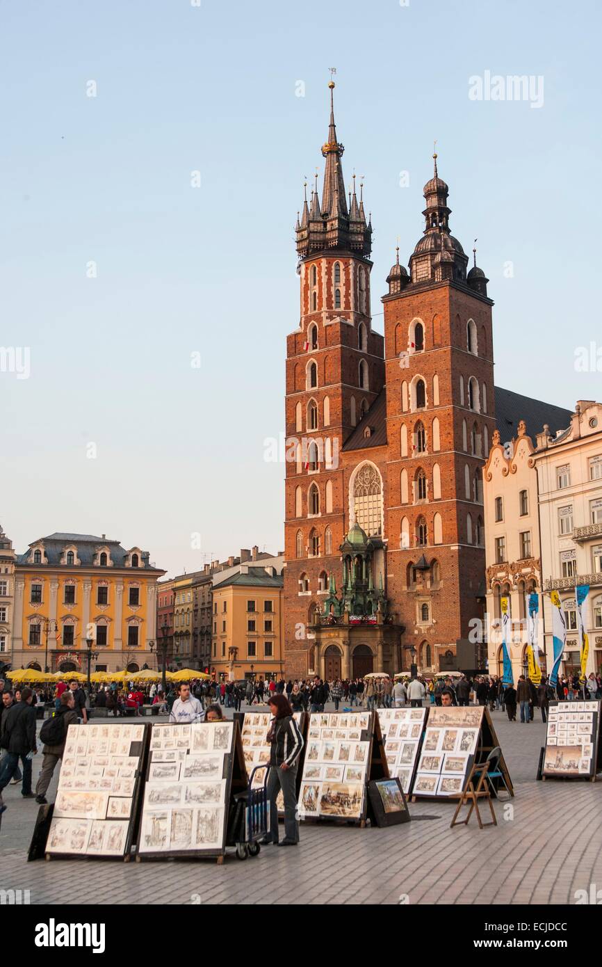 Poland, Lesser Poland region, Krakow, old town (Stare Miasto) listed as ...