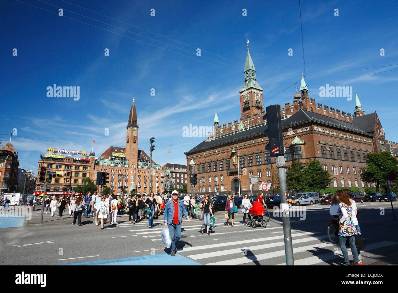 Facade copenhagen city hall hi-res stock photography and images - Alamy