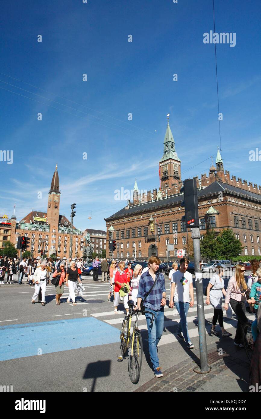 Denmark, Capital (Hovedstaden), Copenhagen, the city hall (K°benhavns ...