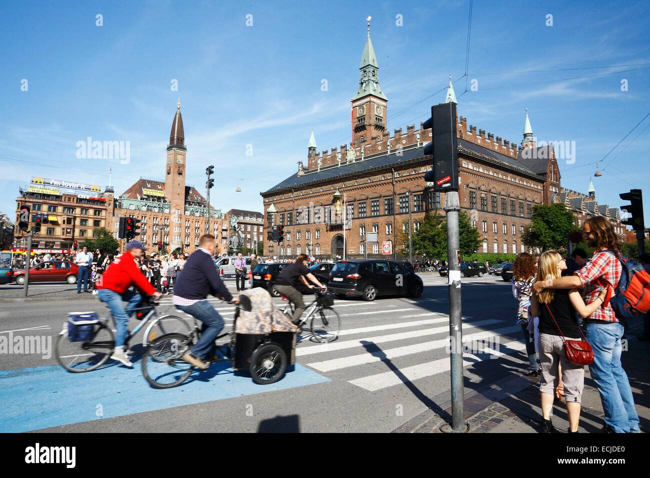 Denmark, Capital (Hovedstaden), Copenhagen, the city hall (K°benhavns ...