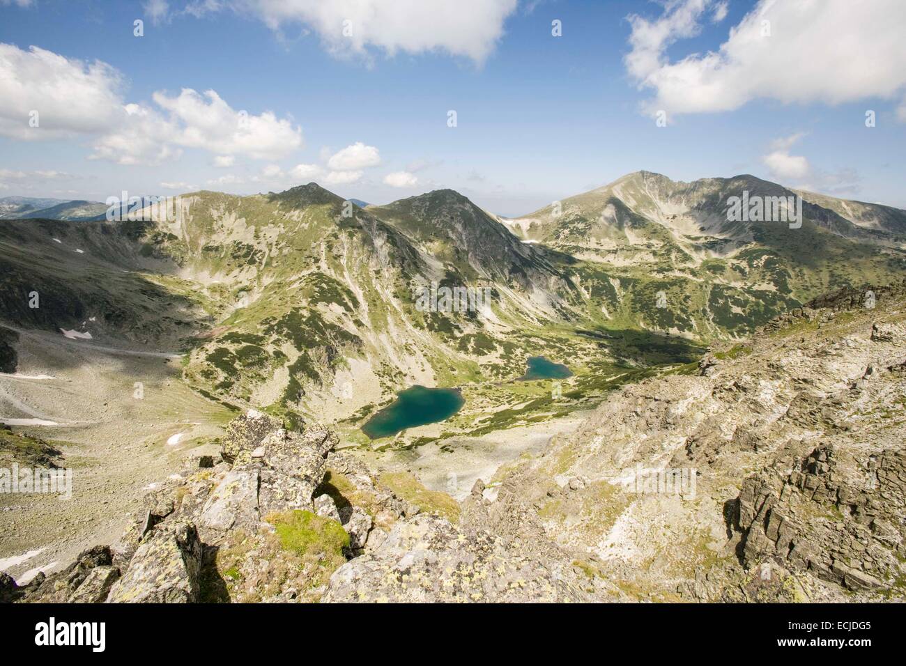 Bulgaria, Sofia region, Rila National Park, in the background Mousala ...