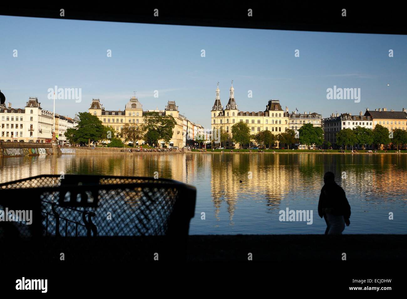 Denmark, Capital (Hovedstaden), Copenhagen, canal along the N ...