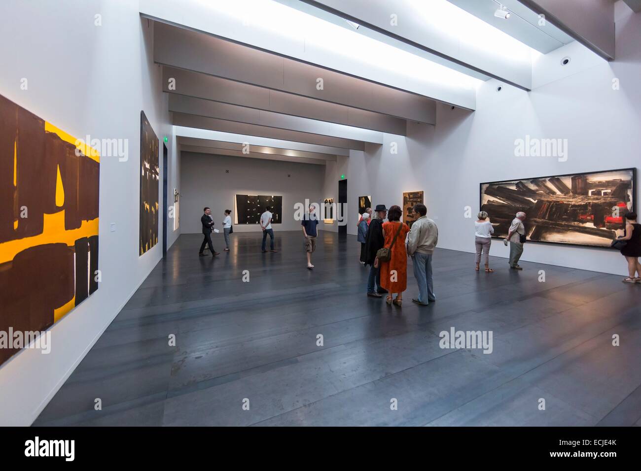 France, Aveyron, Rodez, Soulages Museum, designed by the Catalan ...