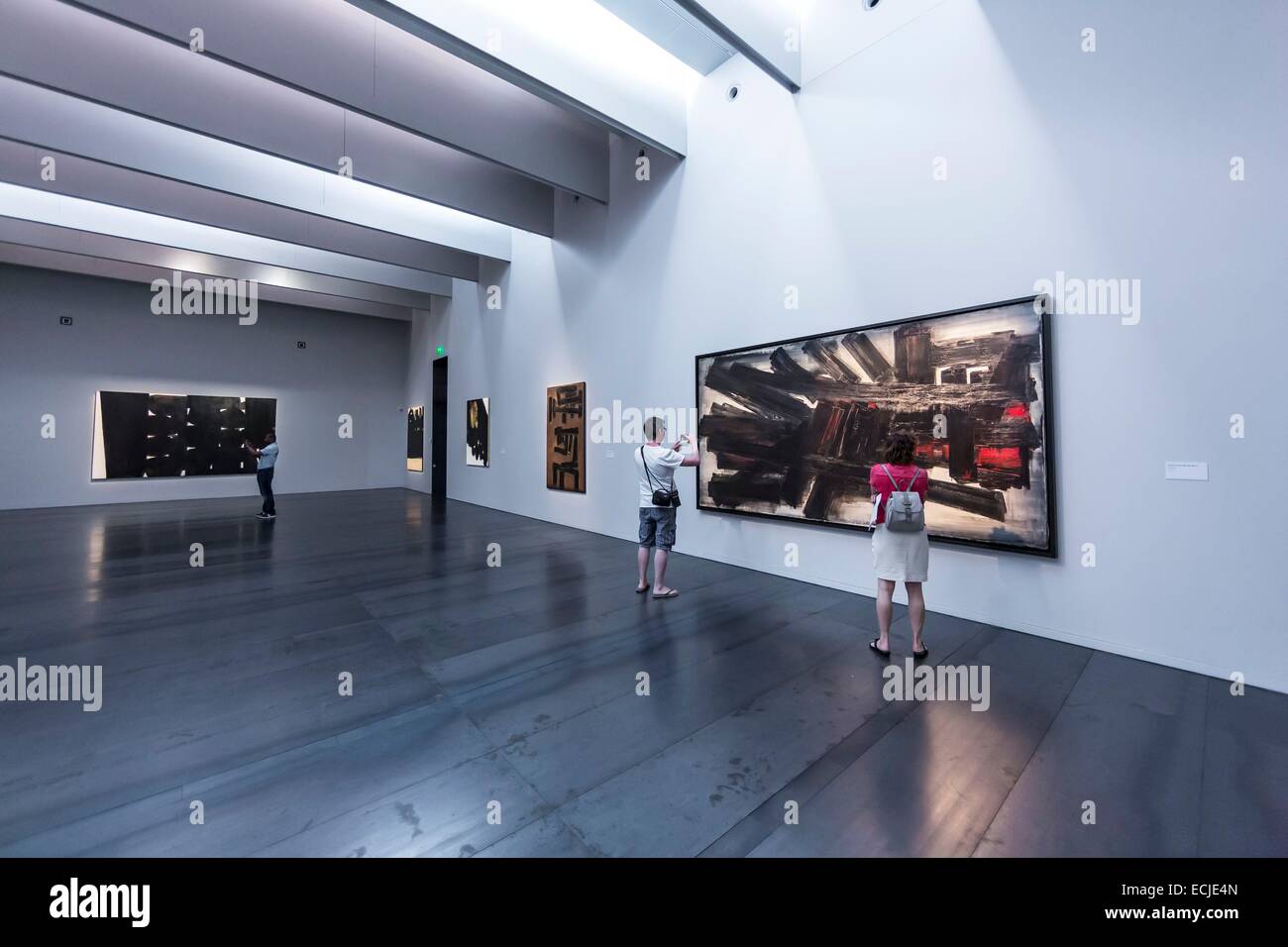 France, Aveyron, Rodez, Soulages Museum, designed by the Catalan ...