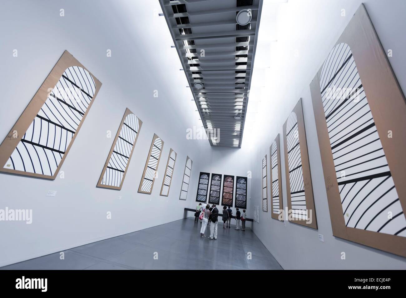 France, Aveyron, Rodez, Soulages Museum, designed by the Catalan ...