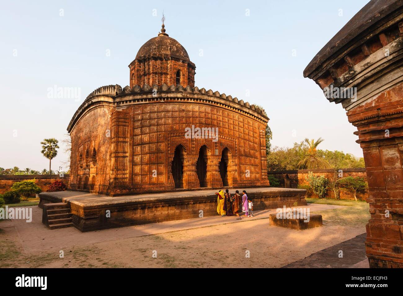 India, West Bengal, Bishnupur, terracotta Madan Mohan temple (1694 ...