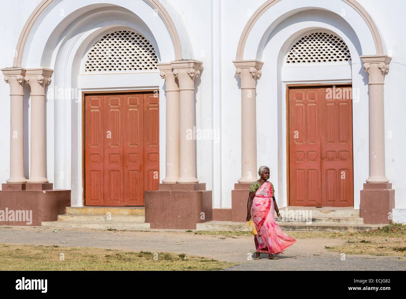 Sri Lanka, Northern province, Jaffna, St. Mary's Cathedral built in the ...