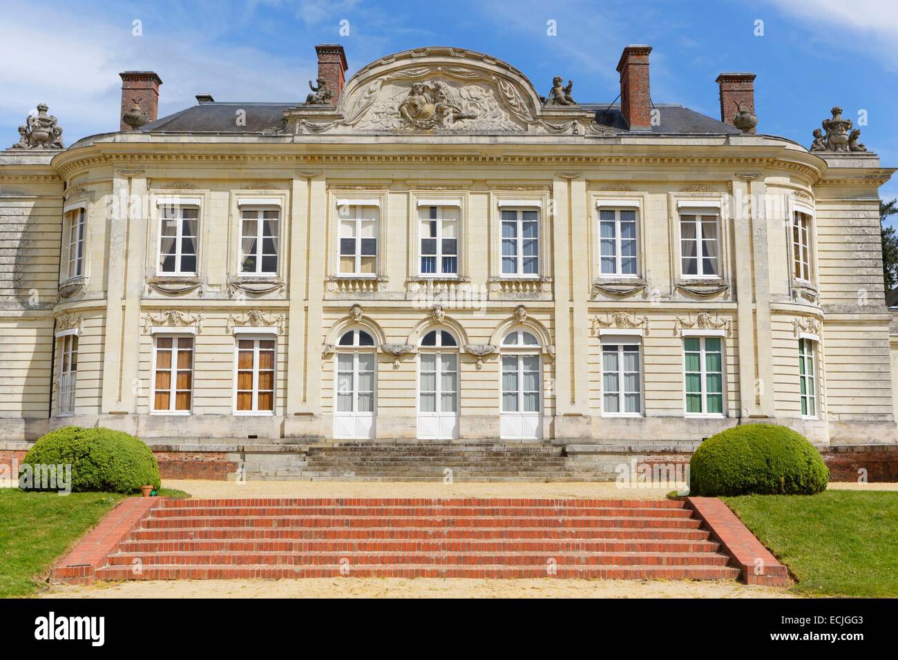 France, Mayenne, Craon, the castle Stock Photo - Alamy