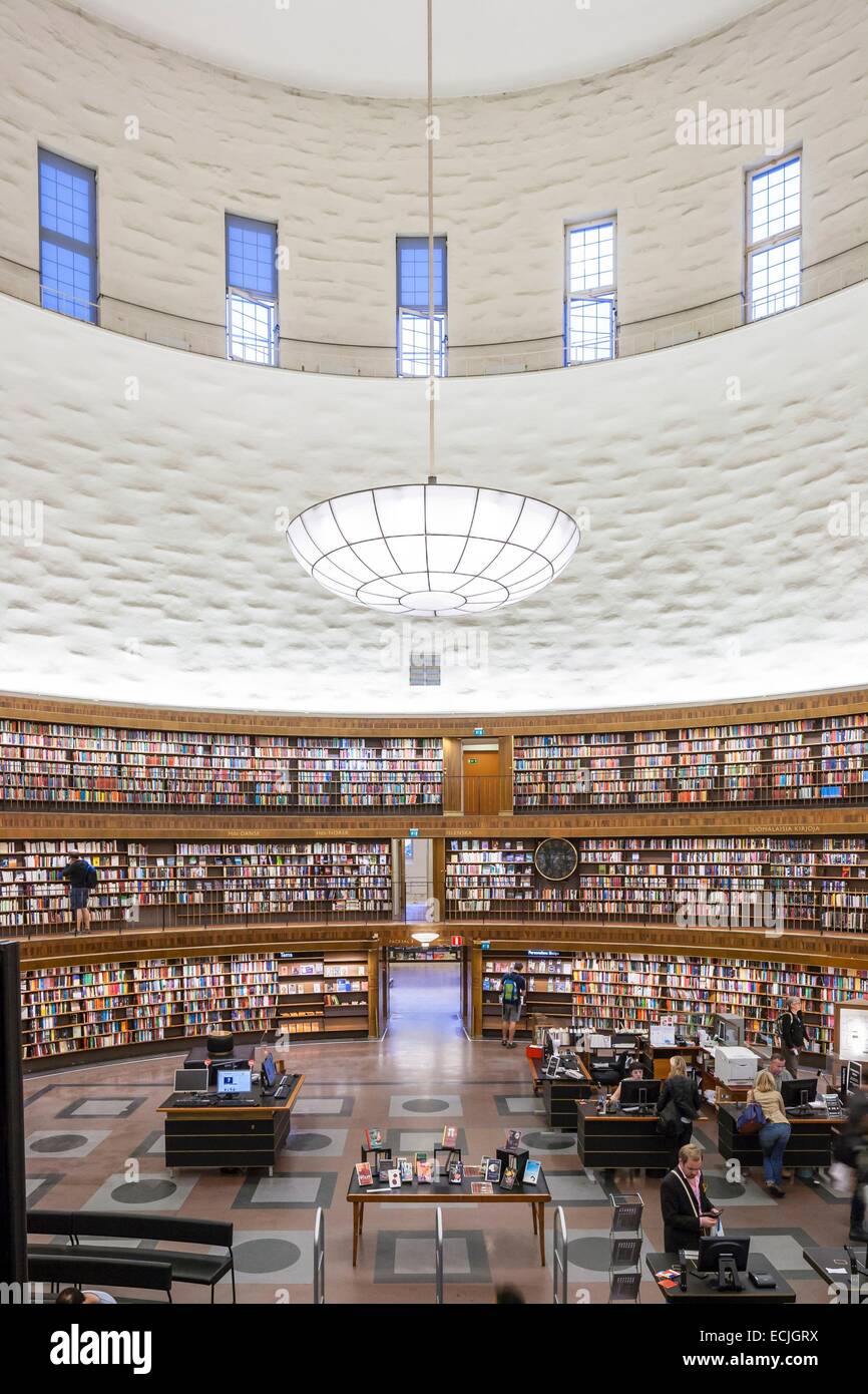 Sweden, Stockholm, Stockholm Public Library (Stockholms stadsbibliotek ...