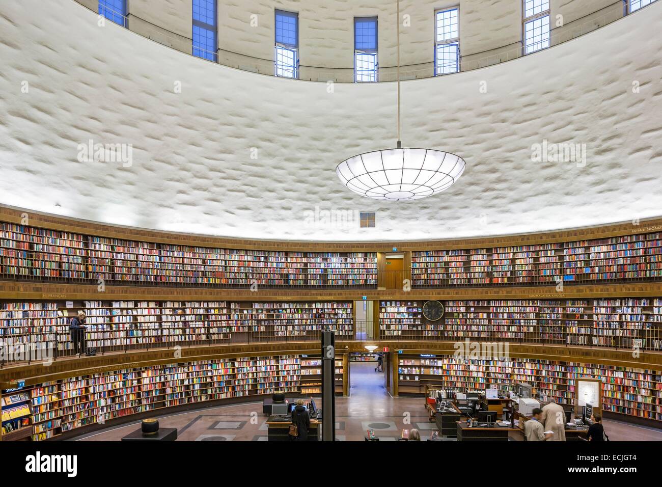 Sweden, Stockholm, Stockholm Public Library (Stockholms stadsbibliotek ...