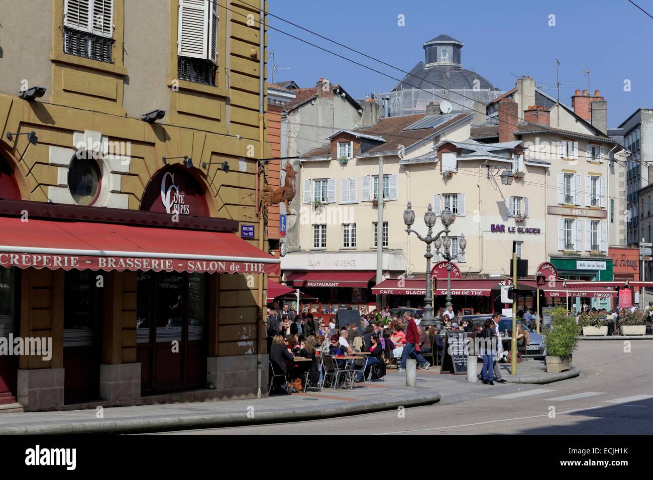 France, Haute Vienne, Limoges, Denis Dussoubs square Stock Photo - Alamy