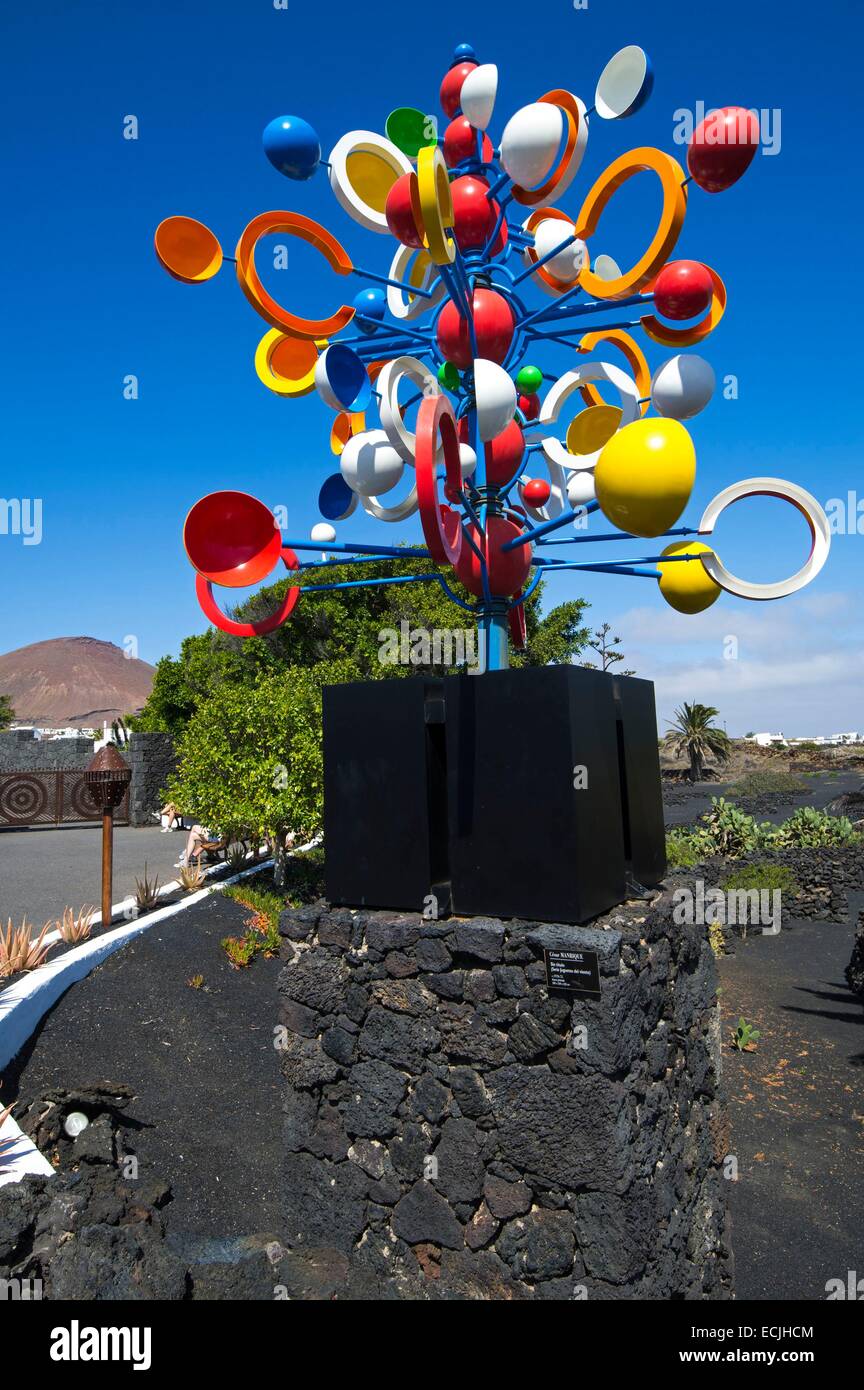 Spain, Canaries Islands, Lanzarote island, the Cesar Manrique ...
