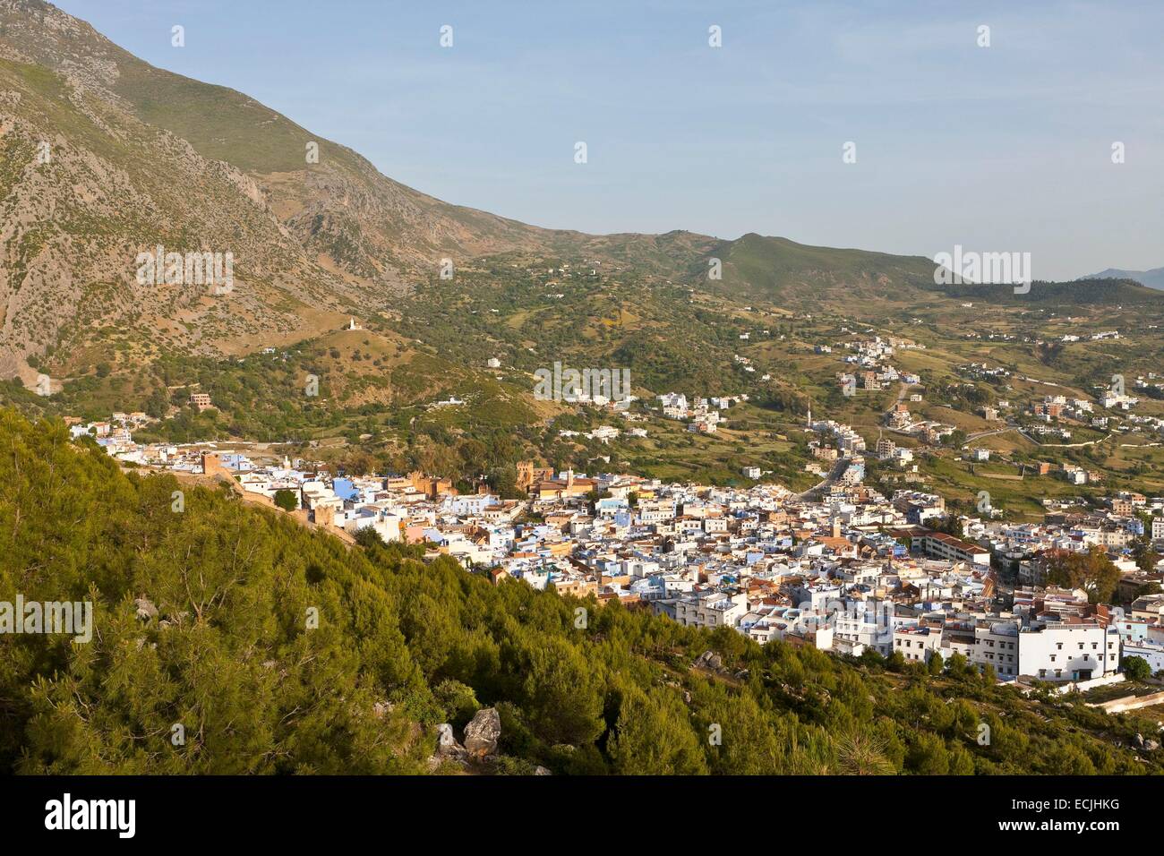 Morocco, Rif region, Chefchaouen, the blue medina Stock Photo - Alamy