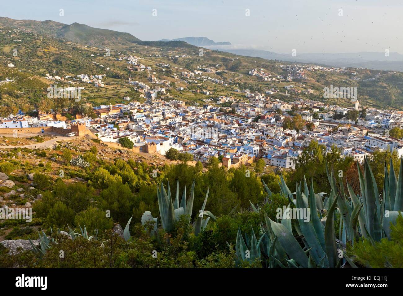 Morocco, Rif region, Chefchaouen, the blue medina Stock Photo - Alamy