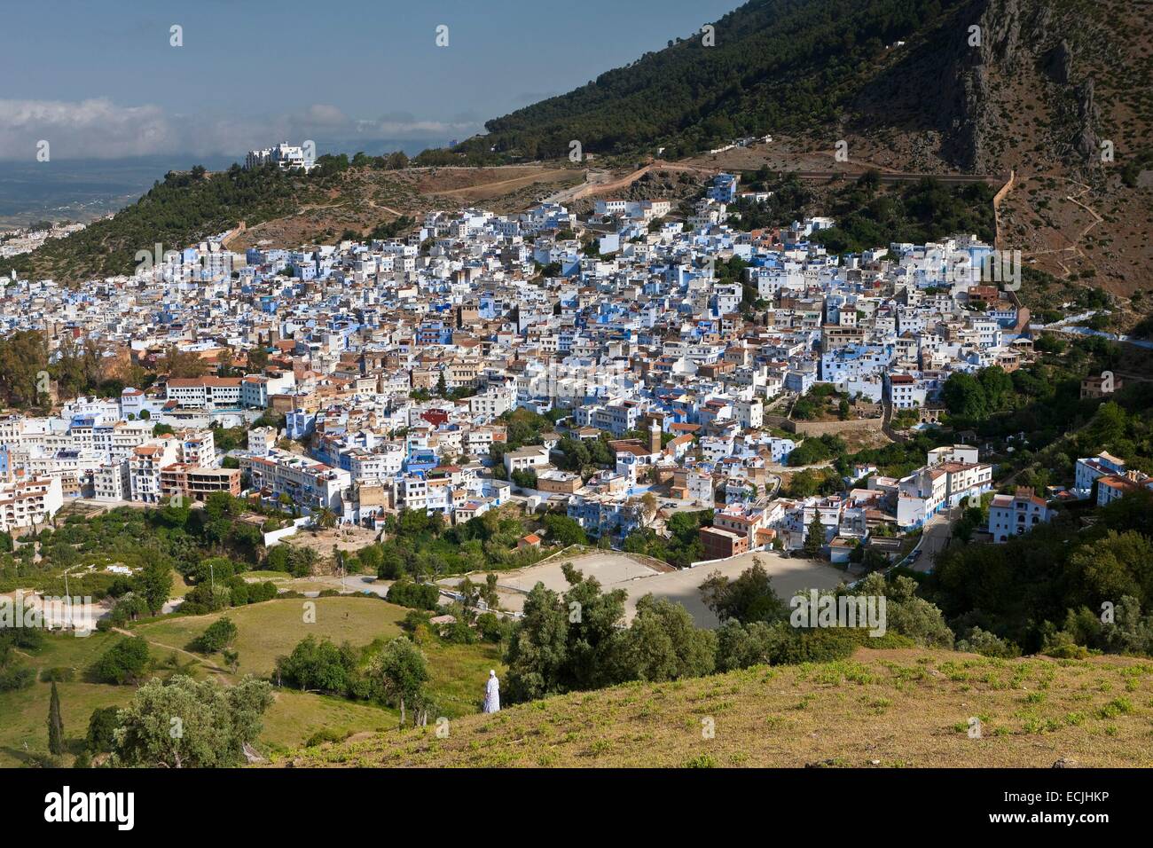 Morocco, Rif region, Chefchaouen, the blue medina Stock Photo - Alamy