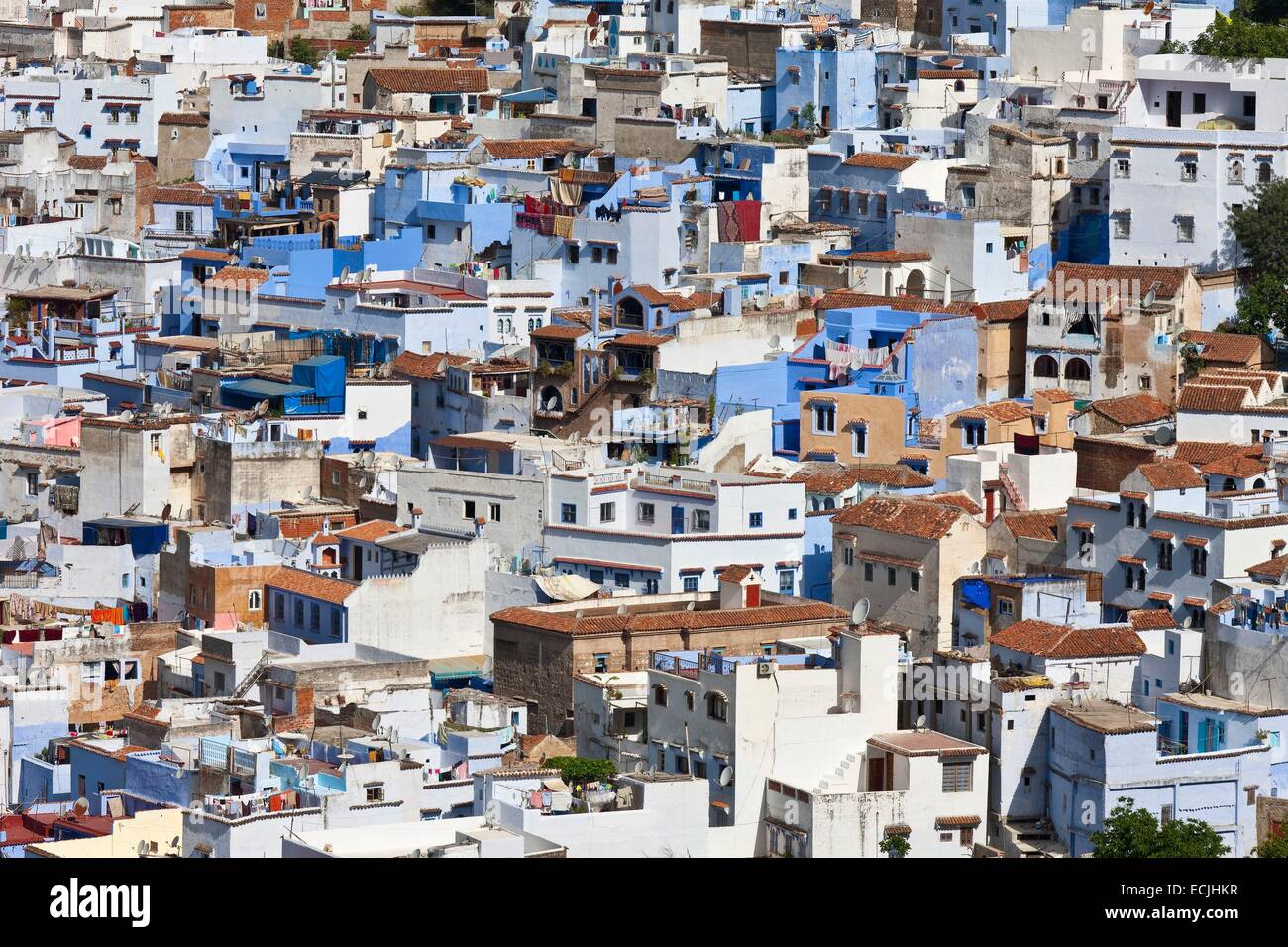 Morocco, Rif region, Chefchaouen, the blue medina Stock Photo - Alamy