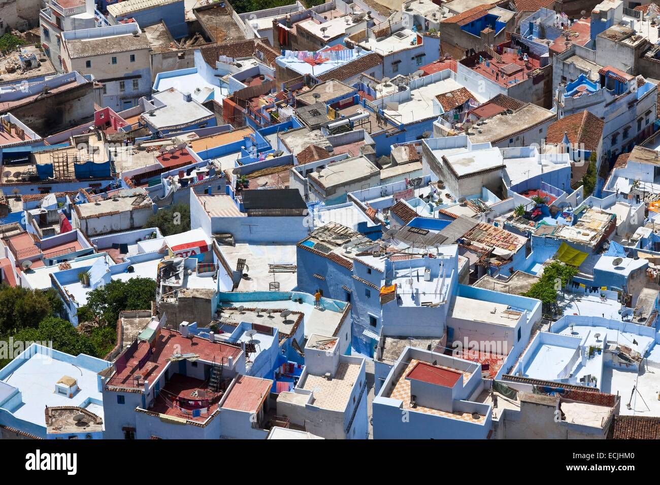 Morocco, Rif region, Chefchaouen, the blue medina Stock Photo - Alamy