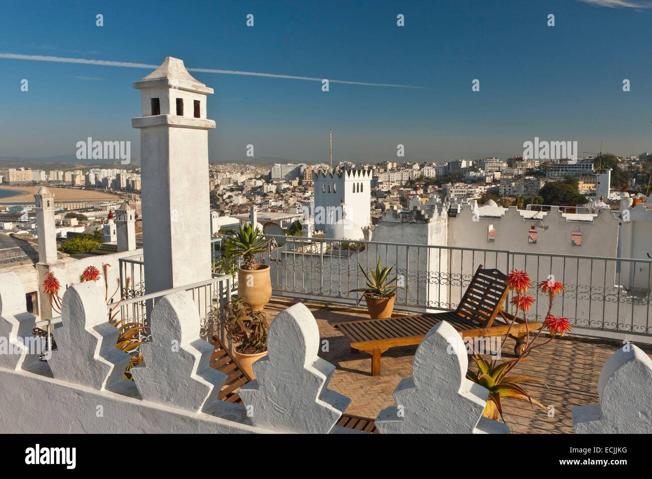 Morocco, Tangier Tetouan region, Tangier, terrace Stock Photo - Alamy