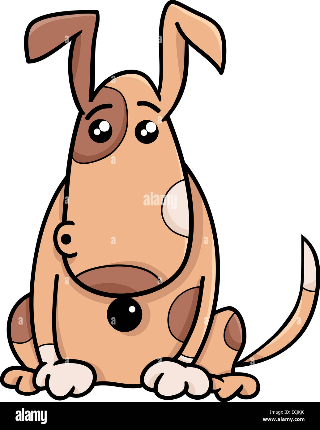Cartoon illustration funny surprised dog hi-res stock photography and ...