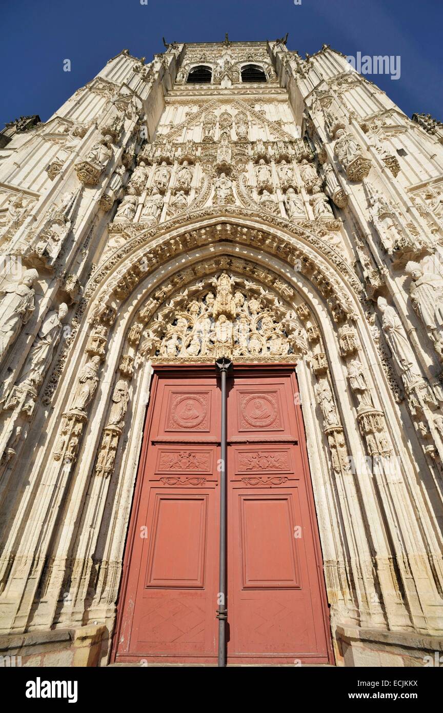 France, Somme, Saint Riquier, Abbey of Saint Riquier built between the ...