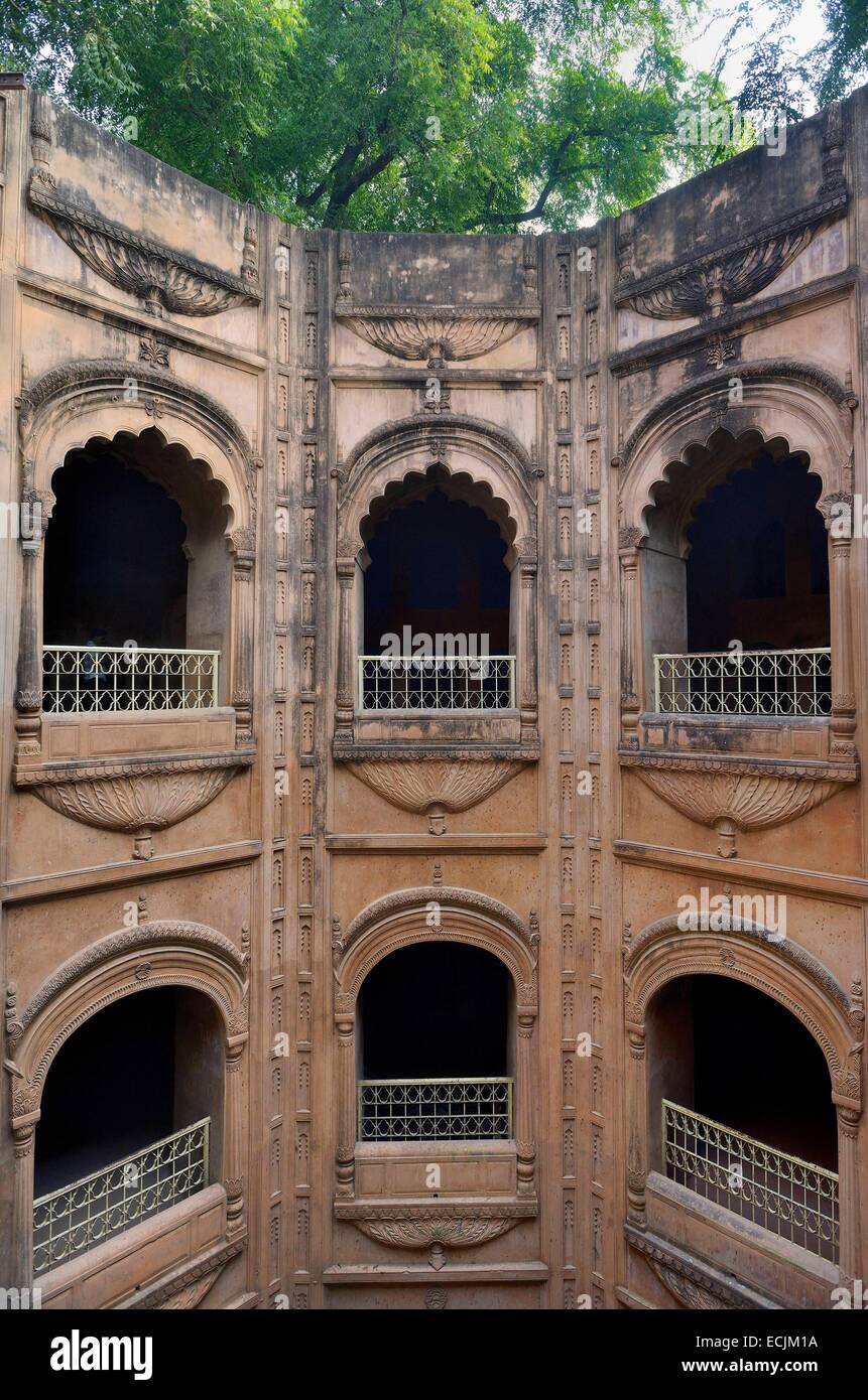 India, Uttar Pradesh, Lucknow, Bara Imambara, The baoli or stepwell ...