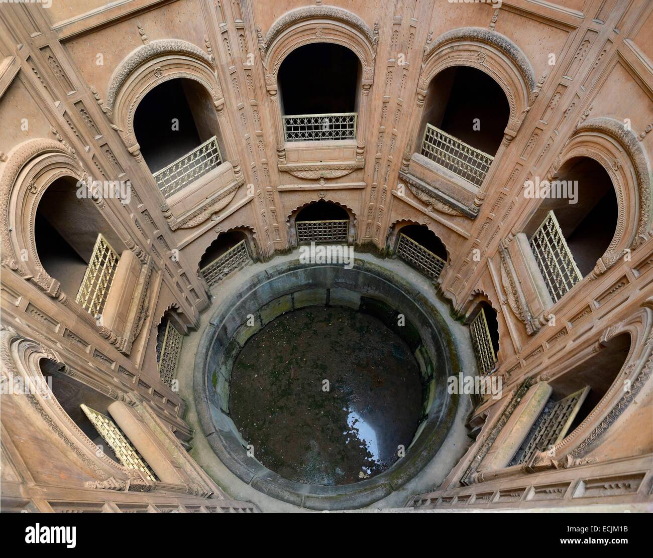 India, Uttar Pradesh, Lucknow, Bara Imambara, The baoli or stepwell ...