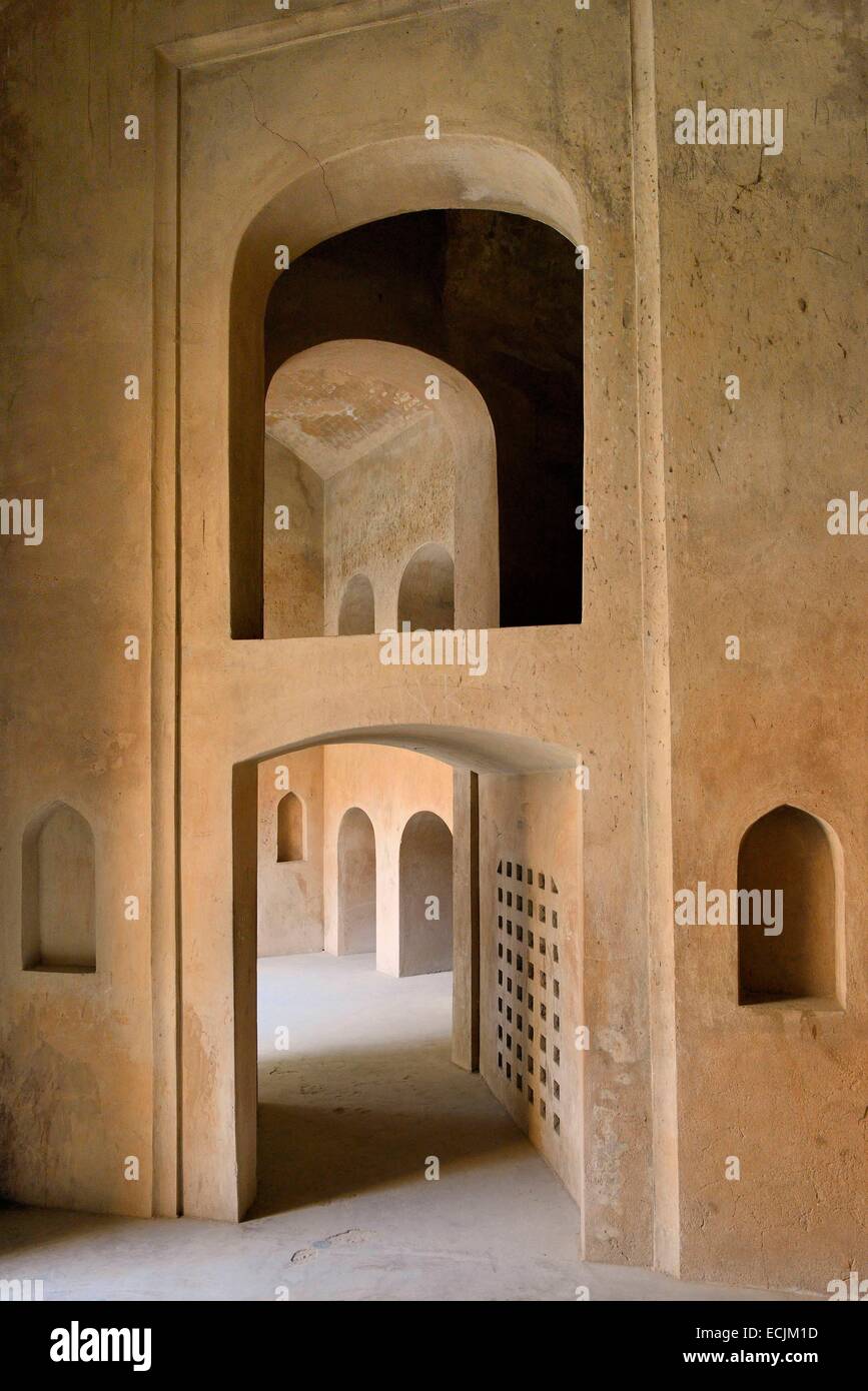 India, Uttar Pradesh, Lucknow, Bara Imambara, The baoli or stepwell ...