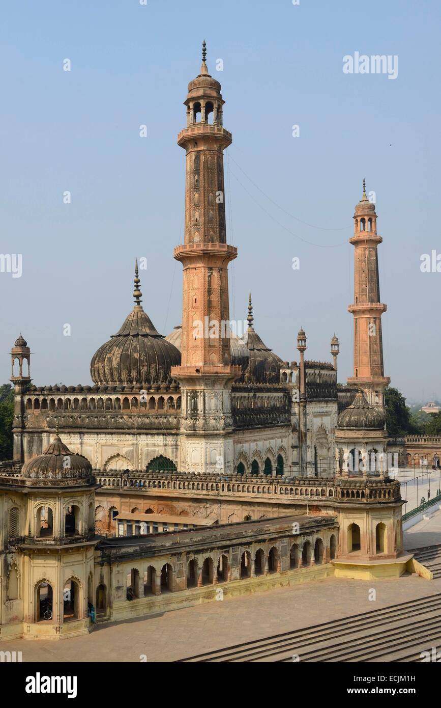 India, Uttar Pradesh, Lucknow, Bara Imambara, Asafi mosque Stock Photo ...