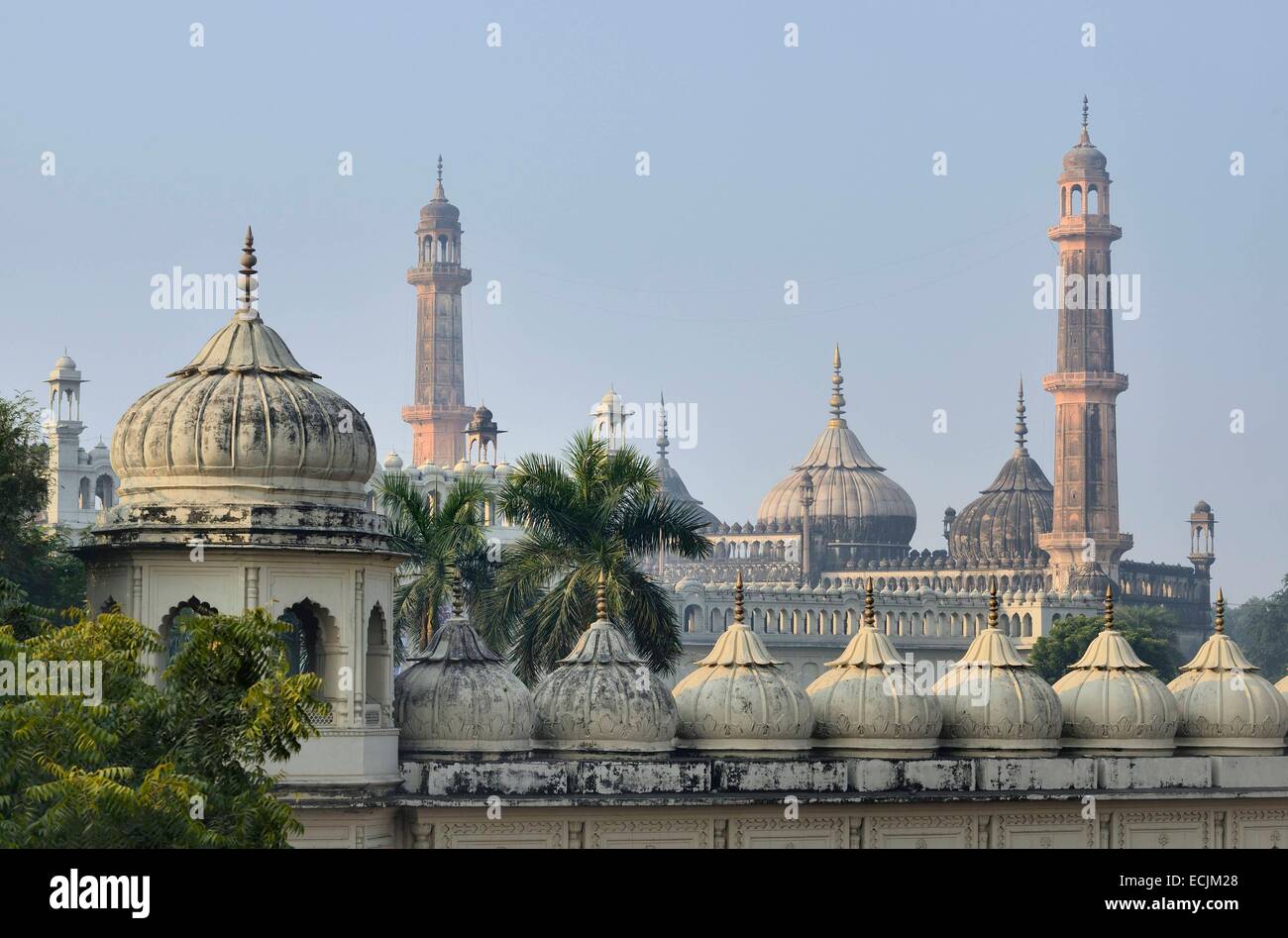 India, Uttar Pradesh, Lucknow, Bara Imambara and Asafi mosque Stock ...