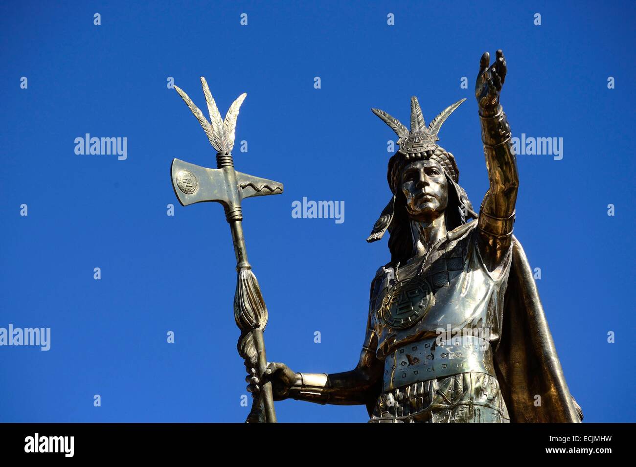 Peru, Cuzco province, Cuzco, listed as World Heritage by UNESCO, a ...