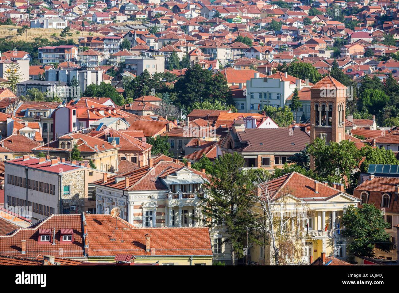 Republic of Macedonia, Bitola, general view of downtown Stock Photo - Alamy