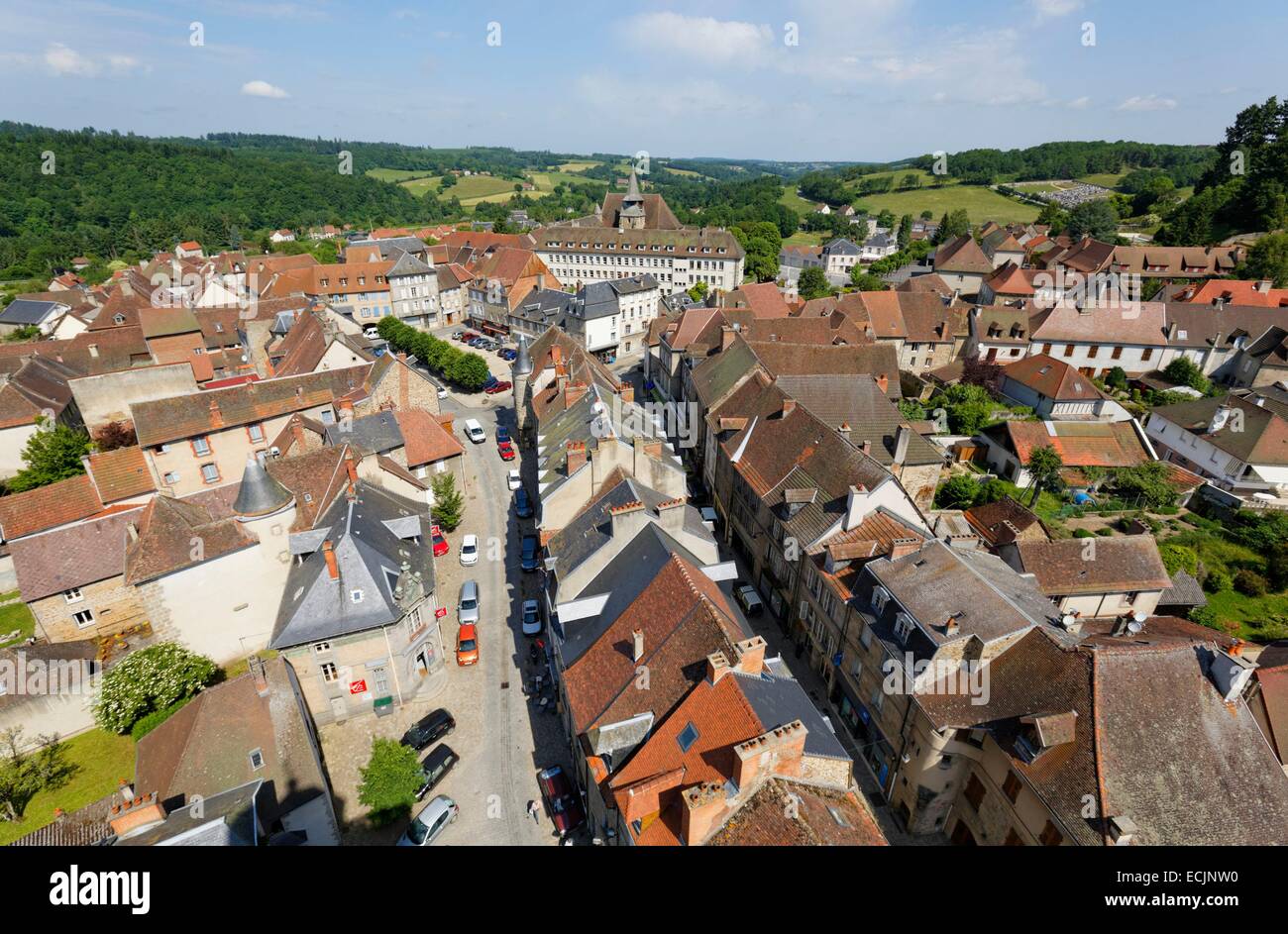 France, Creuse, Felletin, capital of tapestry Stock Photo - Alamy
