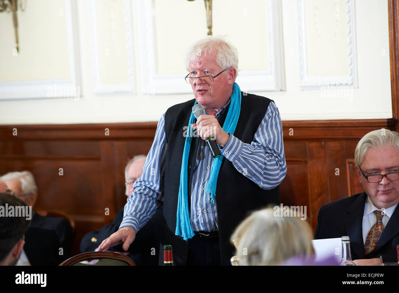 Rick Stroud at the Oldie Literary Lunch 09-12-14 Stock Photo - Alamy