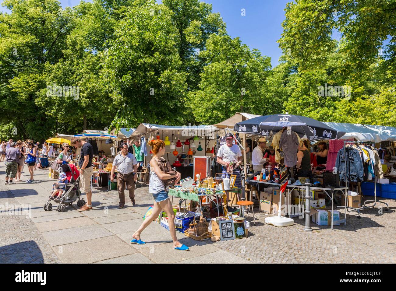 Germany, Berlin, East Berlin, Prenzlauner Berg district, Arkonaplatz ...