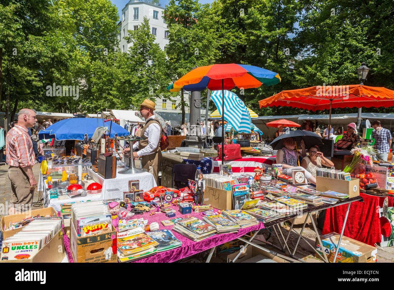 Germany, Berlin, East Berlin, Prenzlauner Berg district, Arkonaplatz ...